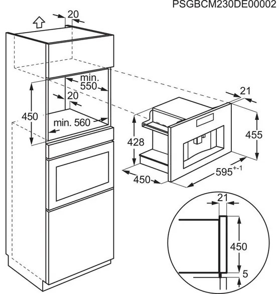 AEG KKB894500B Vestavný kávovar