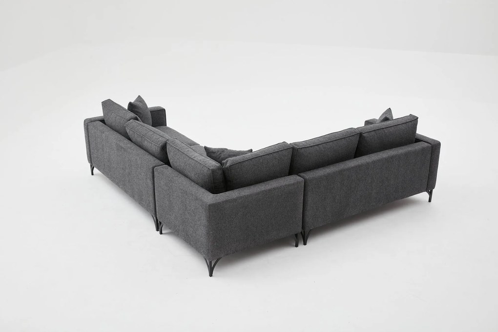 Hanah Home Rohová pohovka BERLIN antracitová 258 cm