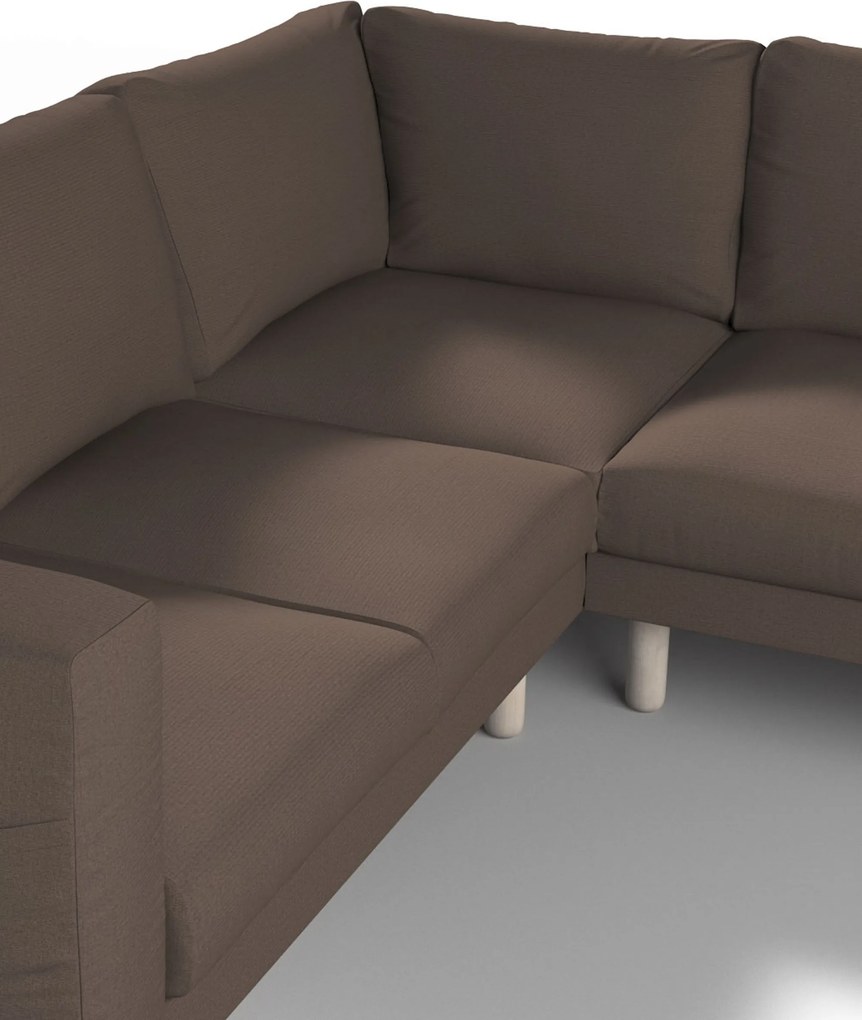 Potah na pohovku IKEA Norsborg rohová 4-místná barva hnědá látka pletený vzor