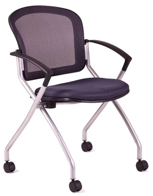 Office Pro Jednací židle s kolečky METIS - DK 15, antracit