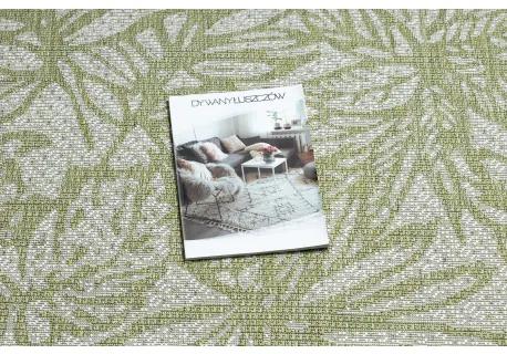 Dywany Luszczow Kusový koberec SISAL SION Listy, tropický 22128 ecru / zelená Rozměr koberce: 200 x 290 cm