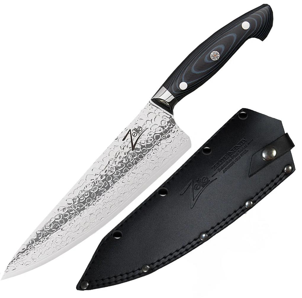 Executive-Plus, 8" nůž šéfkuchaře, 61 HRC, damašková ocel