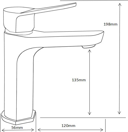 Mexen LERMA, umyvadlová baterie, Bílá,74300-25