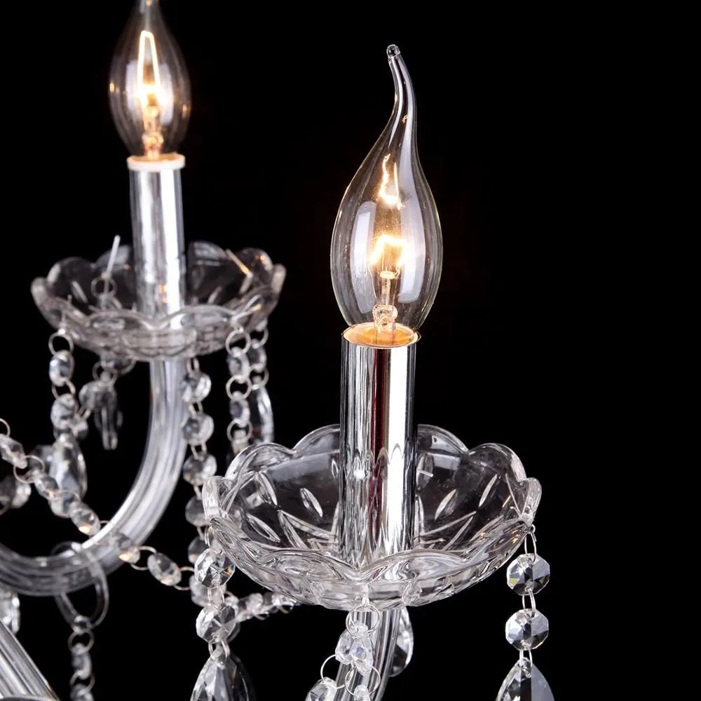 Toolight - Křišťálová nástěnná lampa 2xE14 60W 300757, chromová, OSW-04603