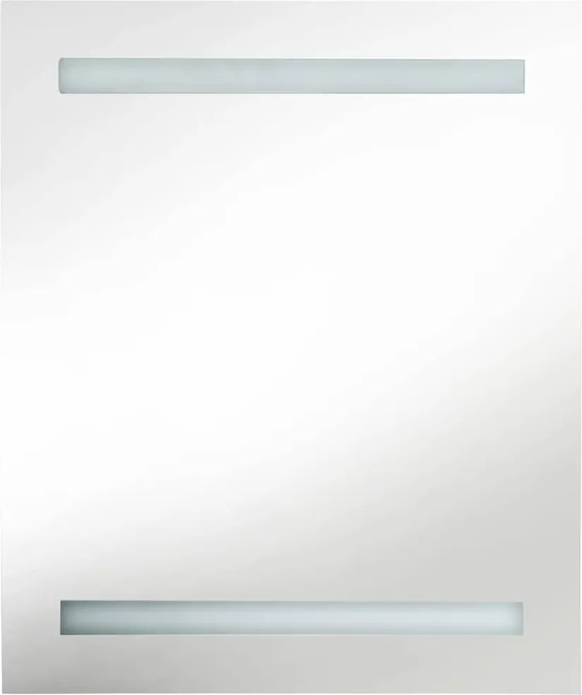 LED koupelnová skříňka se zrcadlem zářivě bílá 50 x 14 x 60 cm 326486