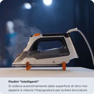 Ariete Step Up šedá/černá / Napařovací žehlička / 2400 W / suché i par