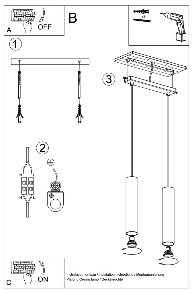 Závěsné svítidlo Lagos, 2x olivové kovové stínítko