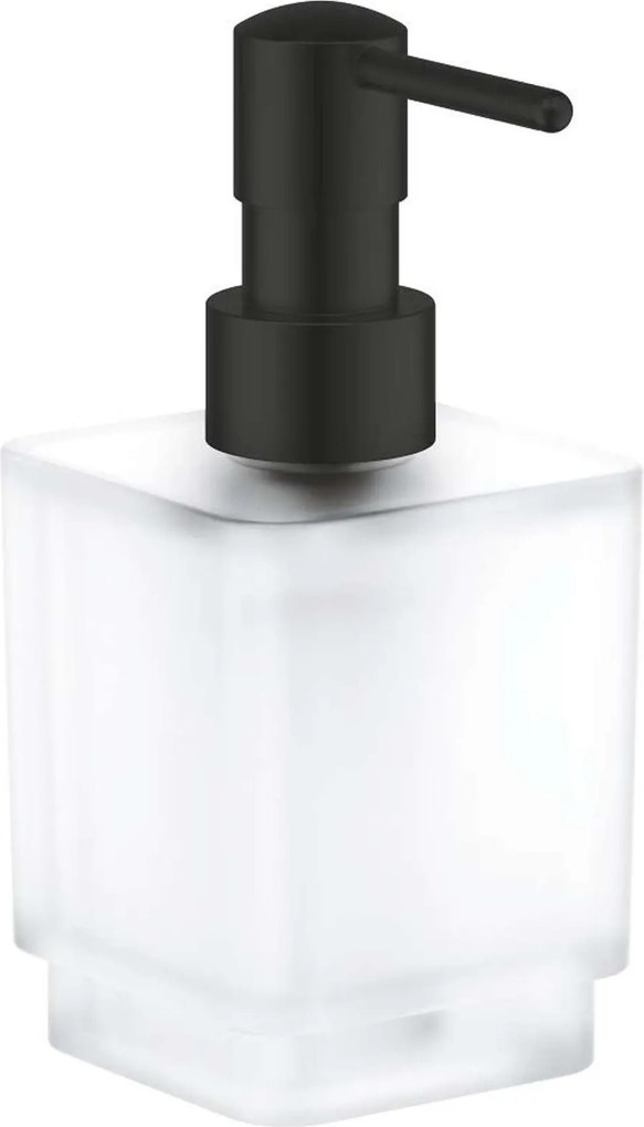Grohe Selection Cube - Dávkovač tekutého mýdla, mléčné sklo, matná černá 408052430
