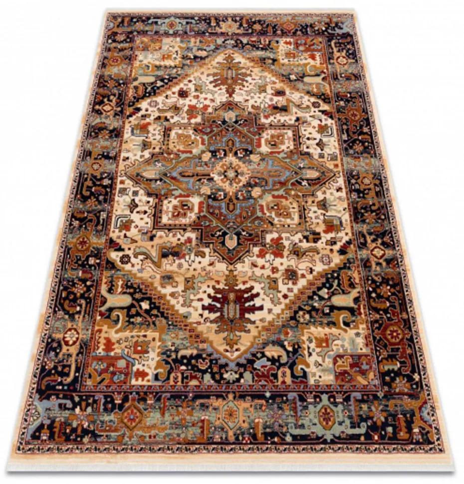 Vlněný kusový koberec Keshan béžový 300x380cm