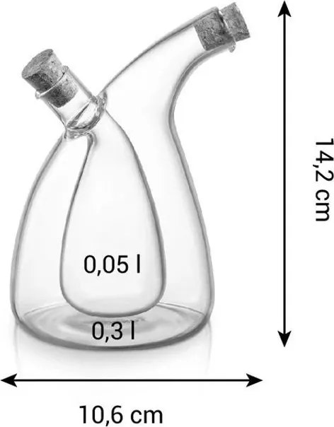 Tescoma Láhev na olej a ocet Virgo 300/50 ml