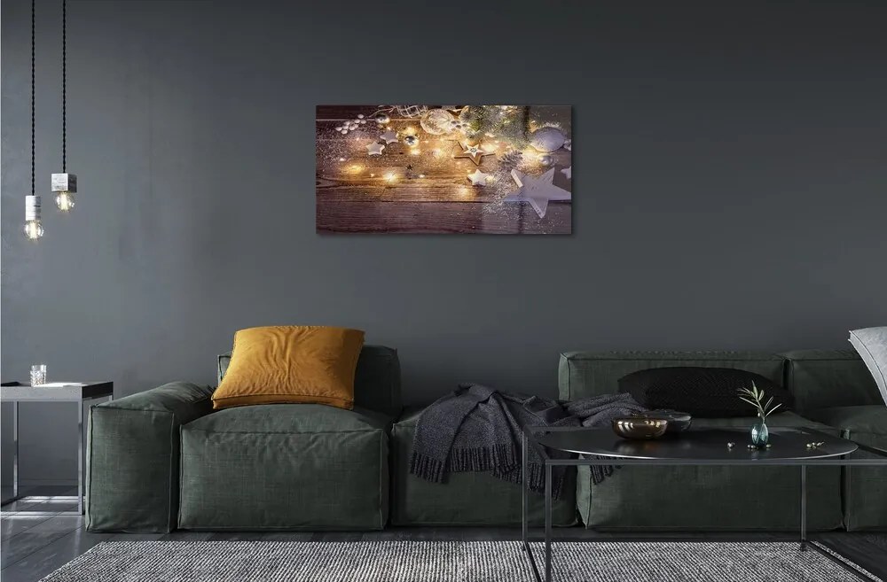 Obraz na skle Cetky kuželů deska světel 120x60 cm