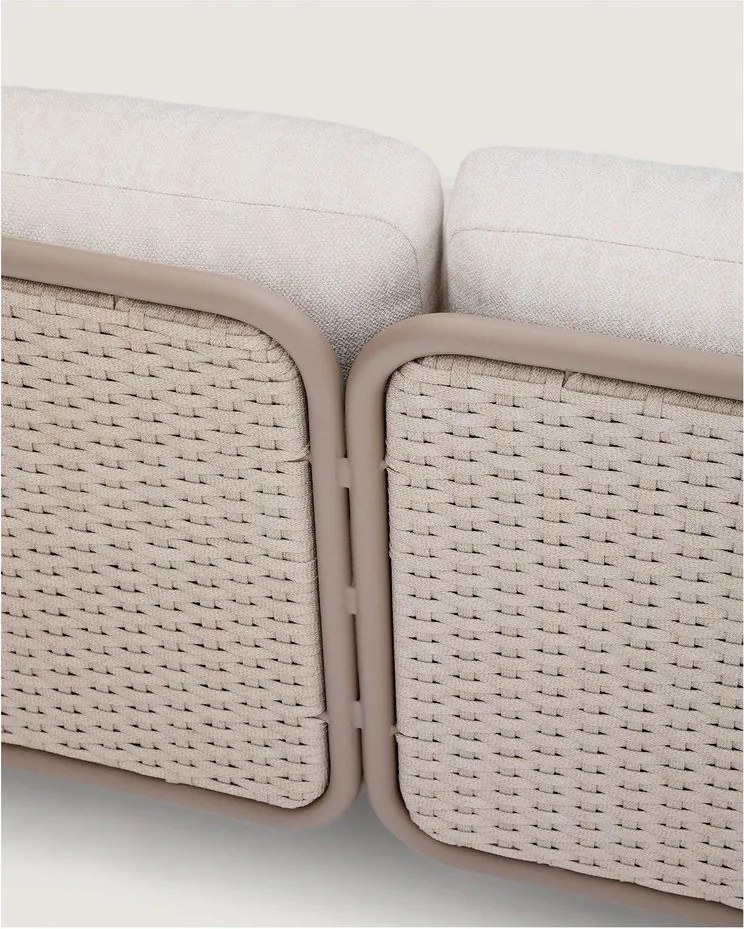 Béžová/taupe čalouněná zahradní pohovka Sedalis – Kave Home