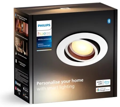 Philips - LED Stmívatelné podhledové svítidlo Hue MILLISKIN 1xGU10/4,2W/230V