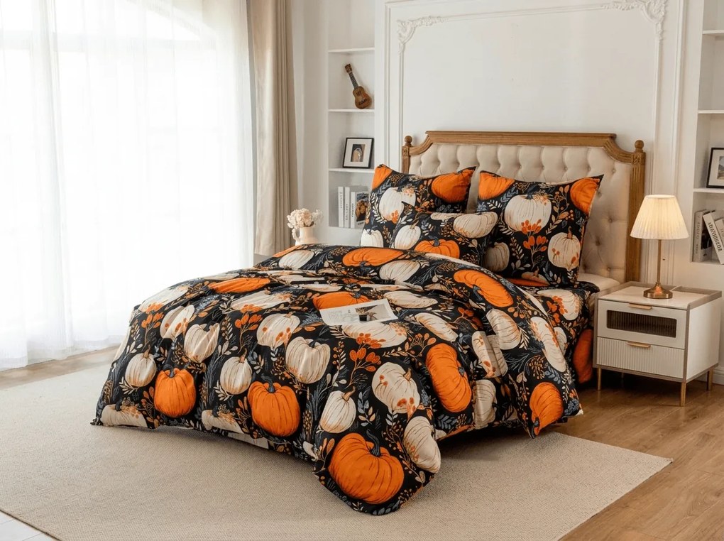Povlečení z mikrovlákna MAGIC PUMPKIN barevné Rozměr povlečení: 70 x 90 cm | 140 x 200 cm