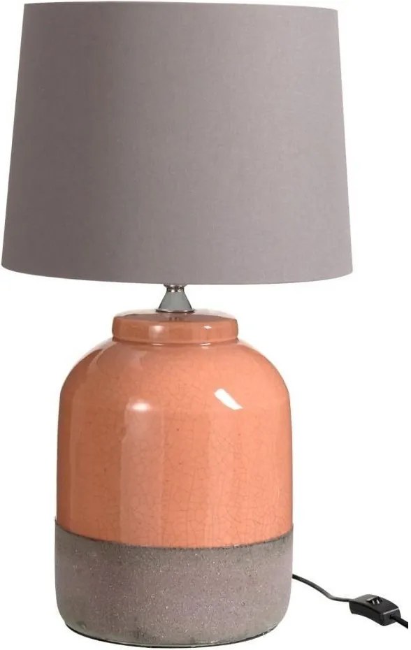 Oranžová stolní lampa se stínidlem - 25*25*40 cm J-Line