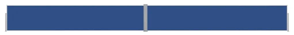 vidaXL Zatahovací boční markýza / zástěna 170 x 1200 cm modrá