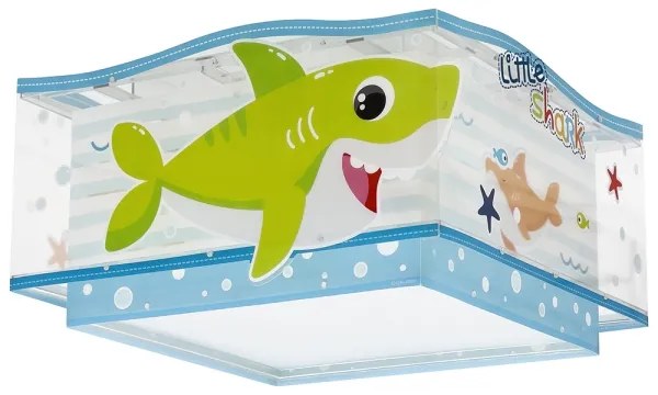 Dalber 63476 - Dětské stropní svítidlo BABY SHARK 2xE27/60W/230V