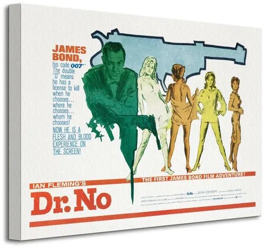 Art Group Obraz na plátně James Bond (Dr. No - Gun) Velikost: 40 x 30 cm