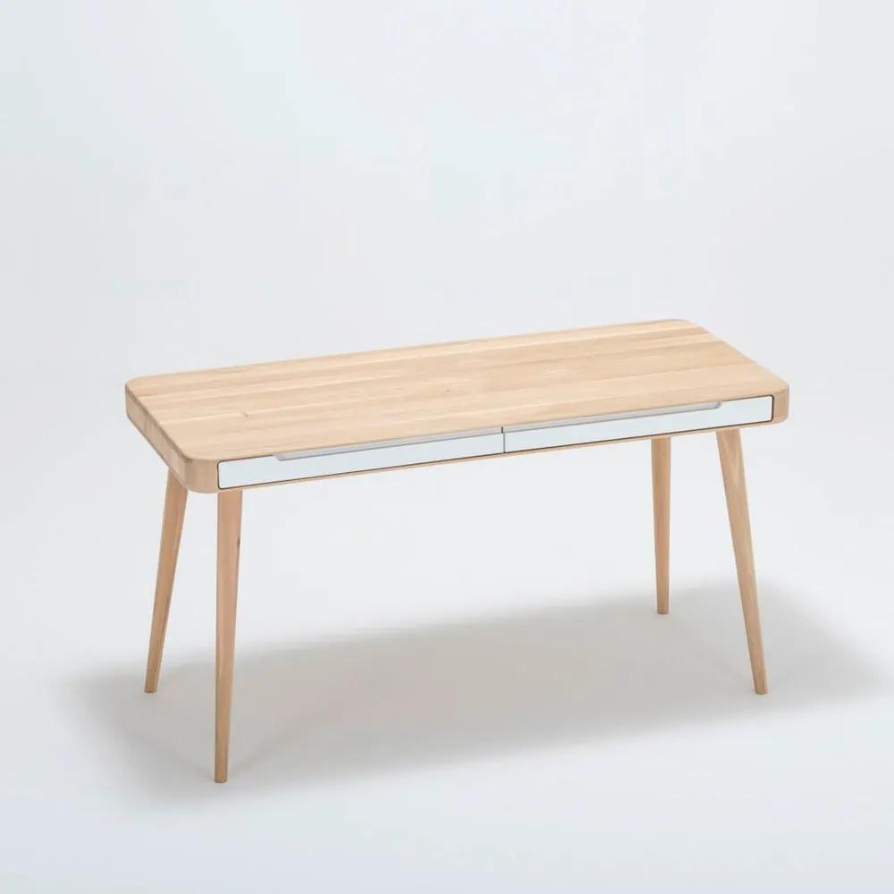 Pracovní stůl z dubového dřeva Gazzda Ena, 140 x 60 cm