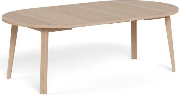 ACTONA Kulatý jídelní stůl A-LINE světle hnědý 120/220x75 cm