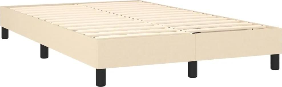 vidaXL Box spring postel s matrací 120x200 cm textil [3140366] Barva: světle šedá
