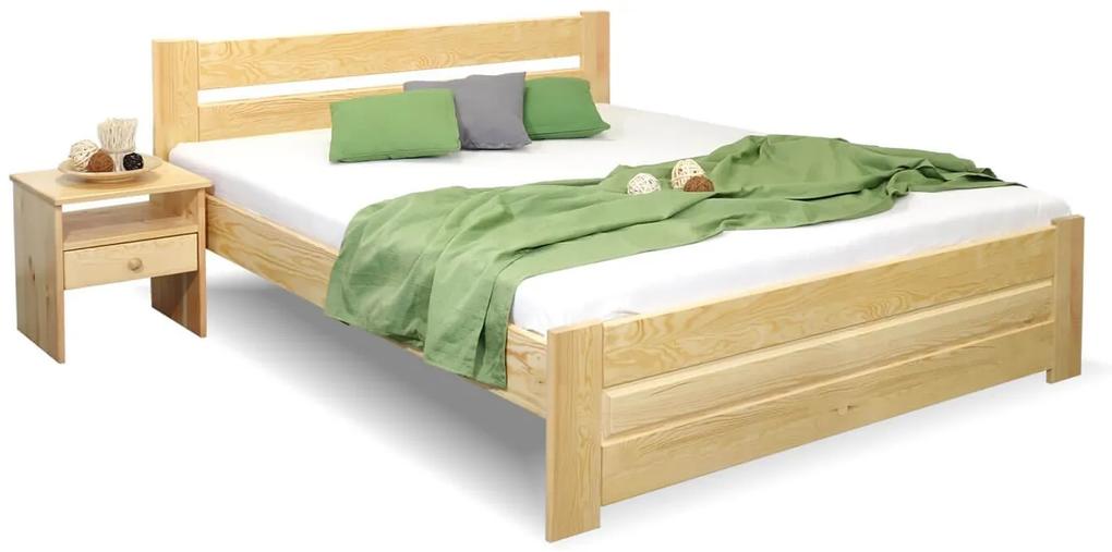 Dřevěná postel Hanka, 120x220, masiv borovice