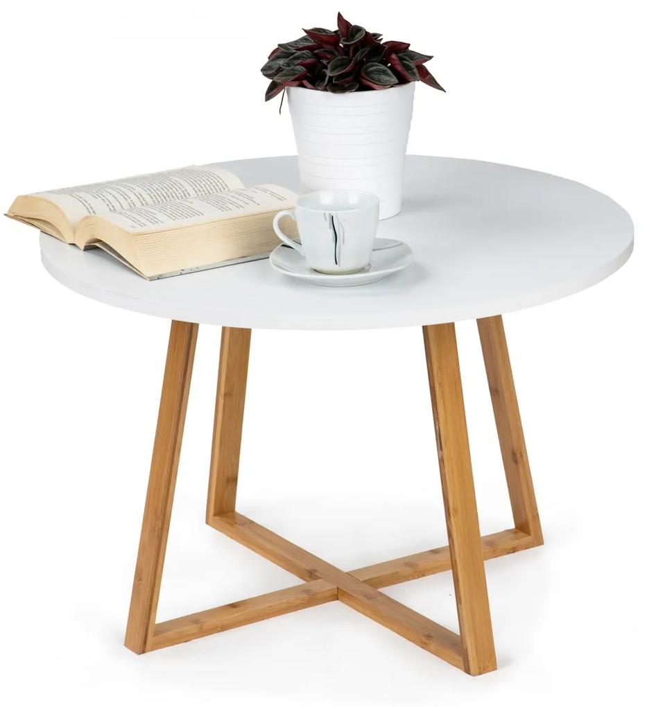 Odkládací stolek Alva 60 cm bílý