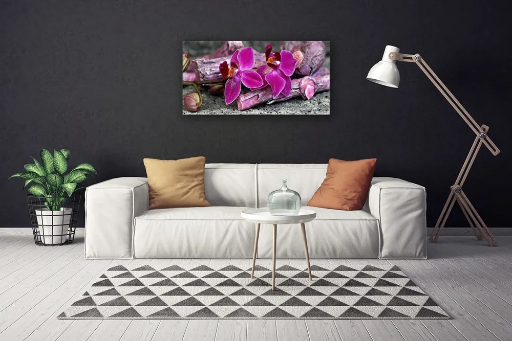 Obraz na plátně Dříví Květiny Rostlina Příroda 120x60 cm