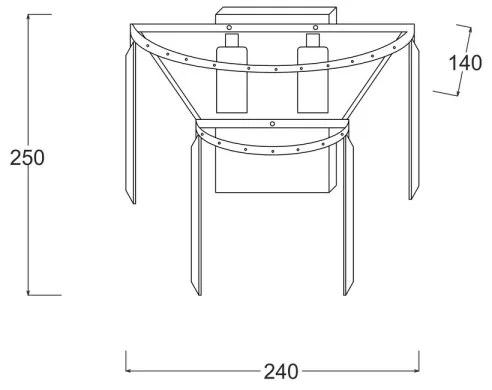 Brilagi - LED Křišťálové nástěnné svítidlo MOZART 2xE14/40W/230V zlatá