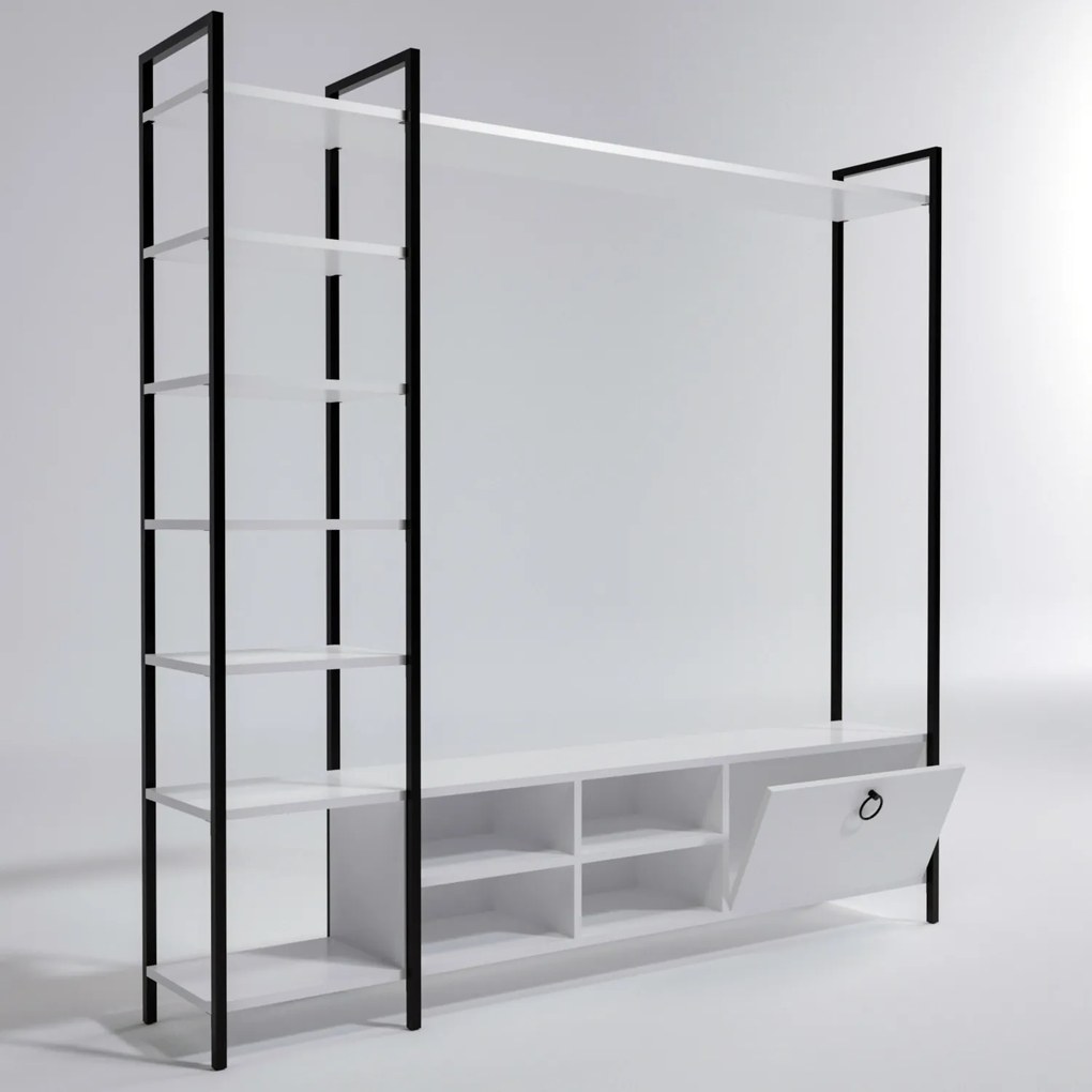 Kalune design Obývací stěna MAT bílá 285LCV1138