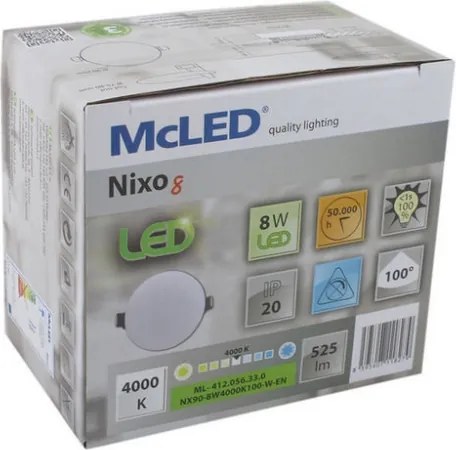 LED podhledové svítidlo McLED NIXO 8W 4000K neutrální bílá ML-412.056.33.0