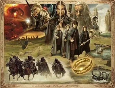 Ravensburger Pán prstenů: Společenstvo prstenu / 2000 dílků / 98 x 75