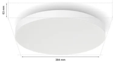 Philips - LED RGBW Stmívatelné stropní svítidlo Hue DATURA LED/48W/230V