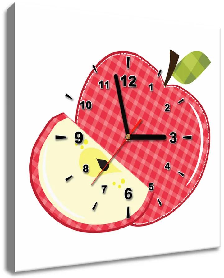 Gario Obraz s hodinami Jablko Rozměry: 30 x 30 cm