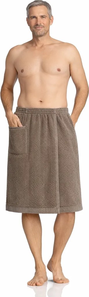 Rento kilt do sauny pánský 70x145cm hnědý