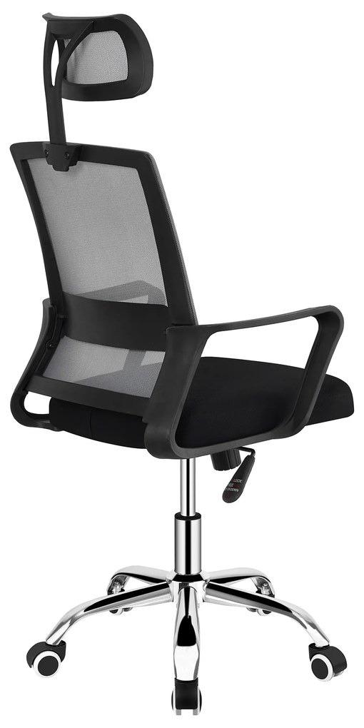 Ergonomická kancelářská židle TIVON - šedá síťovina