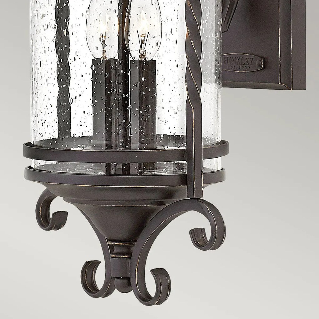 Rustikální venkovní lucerna Elstead Casa 2x E14 staročerná 54 cm