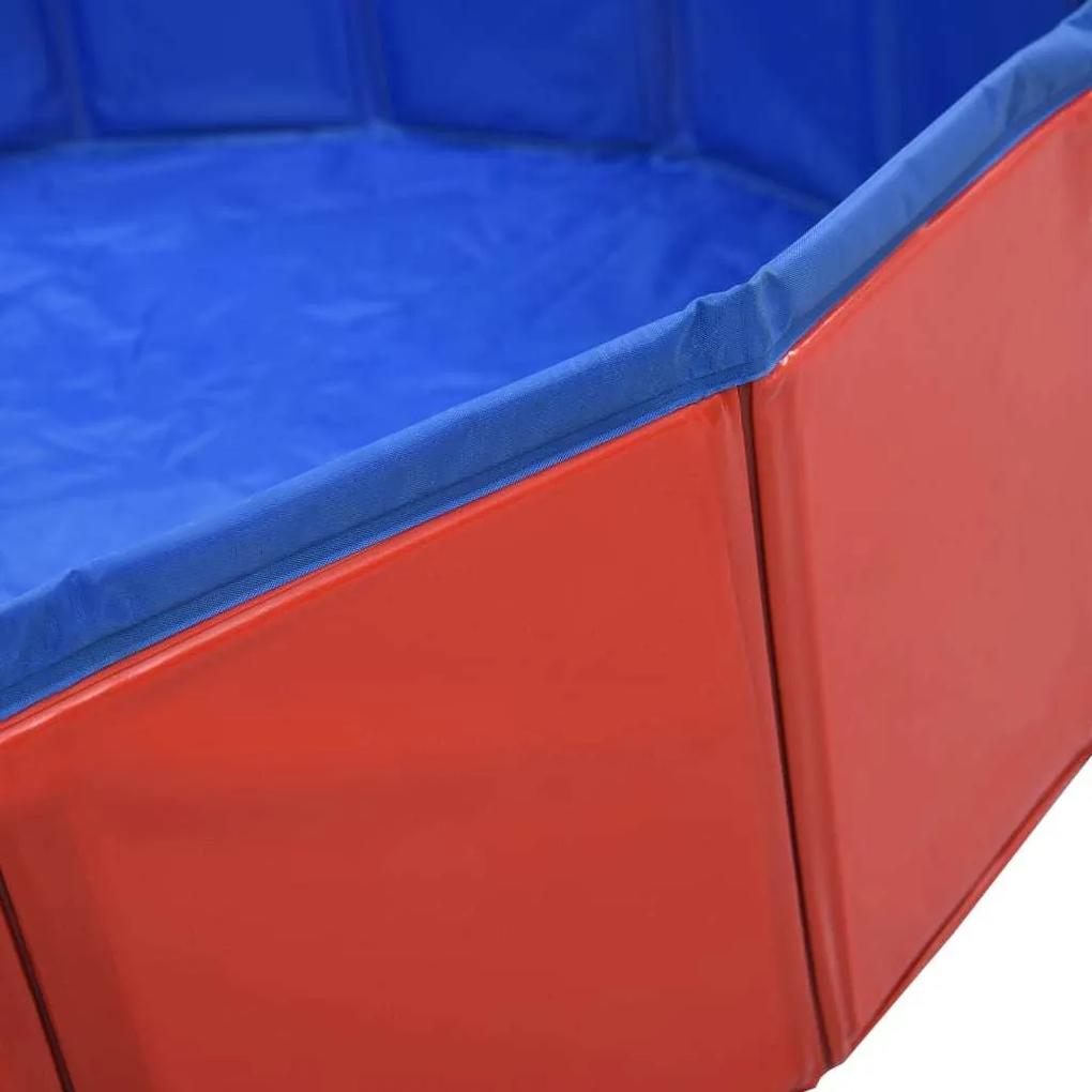vidaXL Skládací bazén pro psy 160 x 30 cm PVC [170824] Barva: Červená