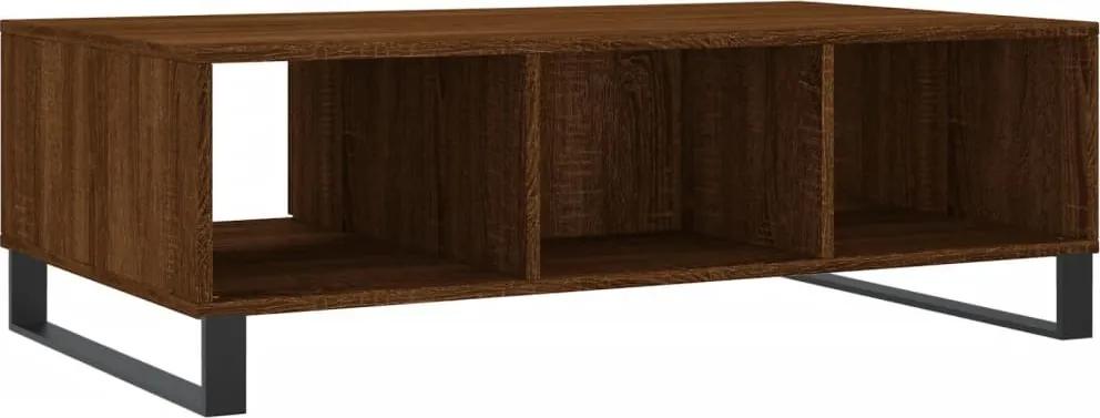vidaXL Konferenční stolek 104 x 60 x 35 cm kompozitní dřevo [827099] Barva: bílá s vysokým leskem