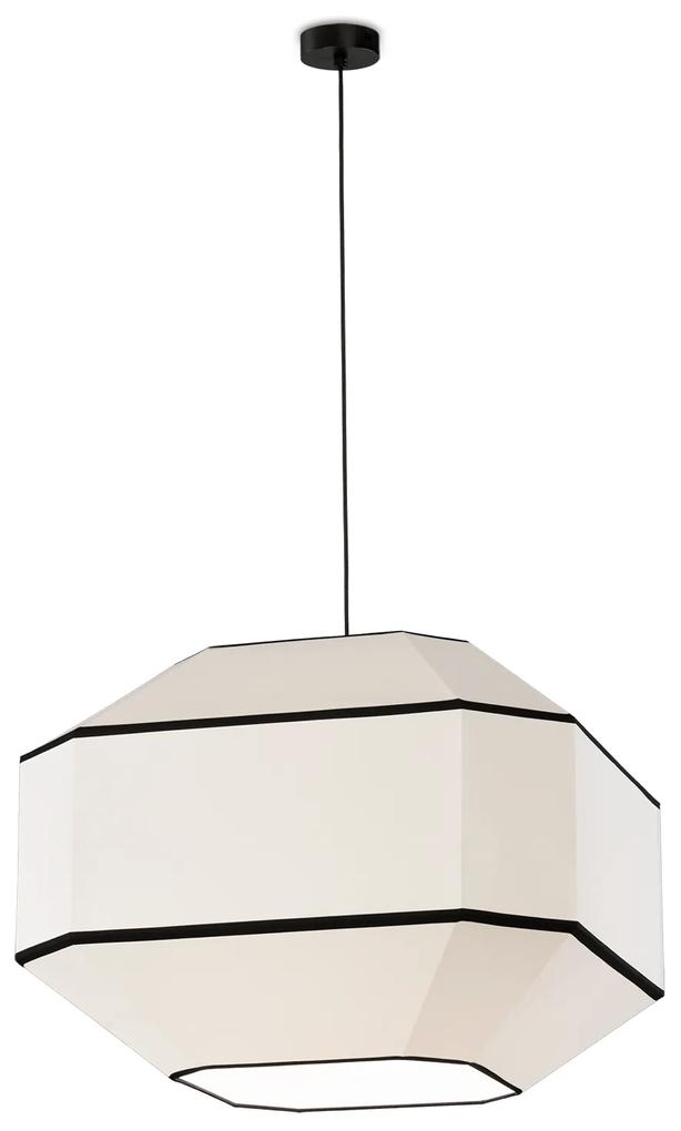ACB Iluminacion Závěsné svítidlo BAUHAUS, ⌀ 60 cm, 1x E27 15W Barva: Bílá, Barva montury: Bílá