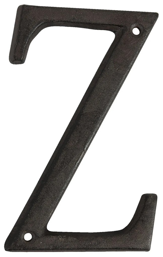 Nástěnné kovové písmeno Z - 13 cm