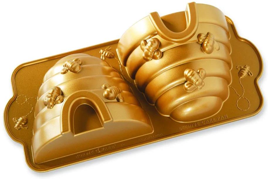 Nordic Ware Forma na bábovku včelí úl 3D zlatá