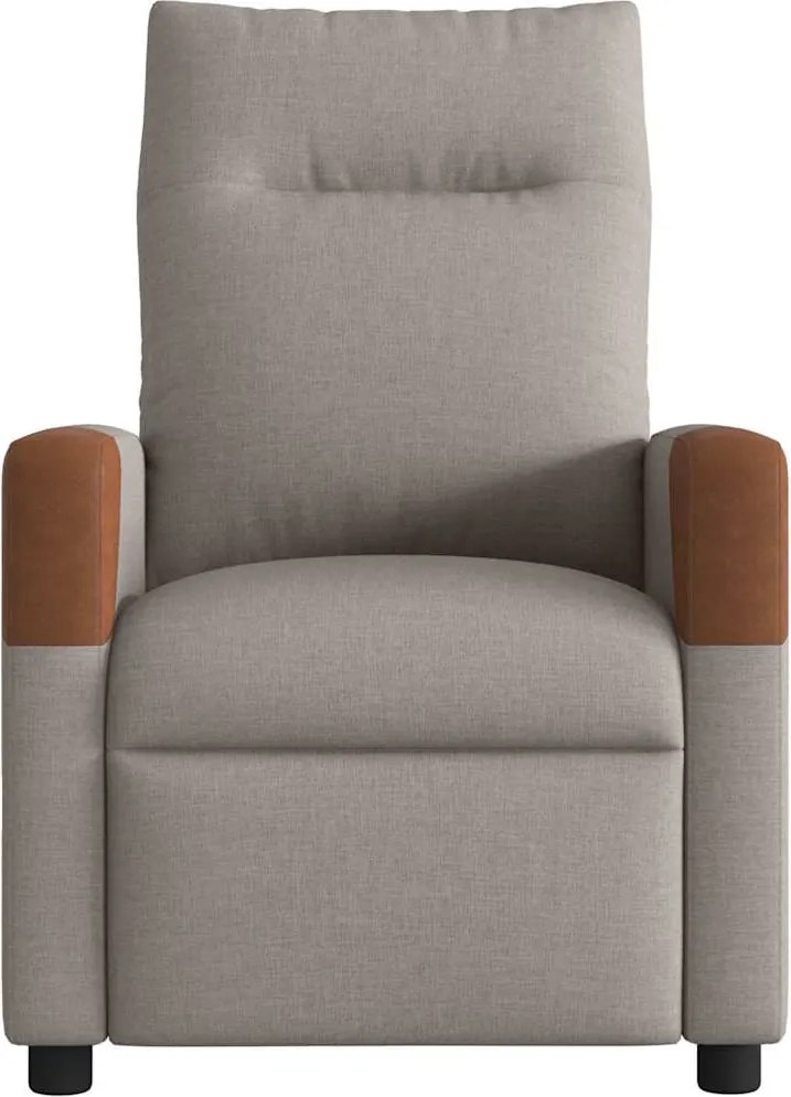 Elektrické masážní polohovací křeslo taupe textil 3324003
