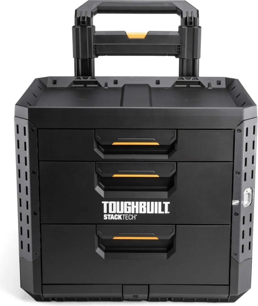 ToughBuilt | StackTech® – pojízdný box na nářadí se 3× zásuvkami