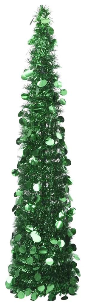 320990 vidaXL Skládací umělý vánoční stromek zelený 180 cm PET
