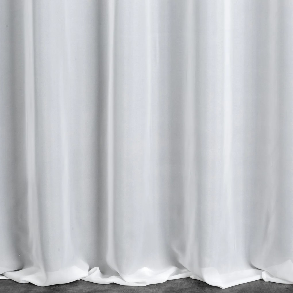 ZÁCLONA NA KROUŽCÍCH VENUS 300X145 CM BÍLÁ