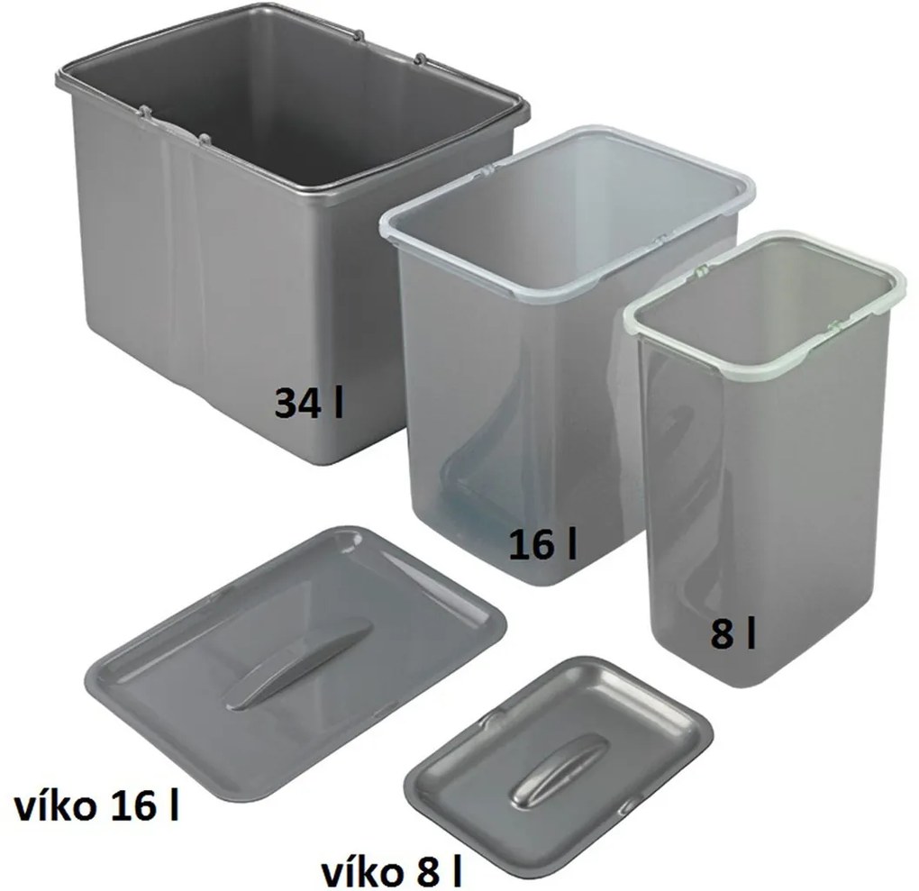 Sinks samostatný koš 34 l