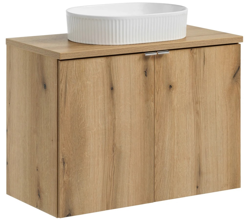 Comad Koupelnová skříňka s deskovým umyvadlem SET-NOA B OAK II 80 dub coast evoke