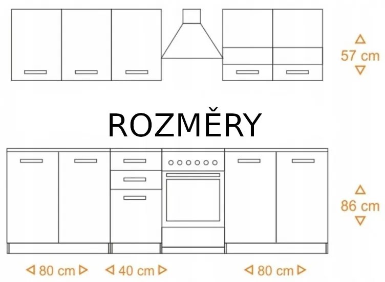 Kuchyňská linka SET 200 - Sonoma