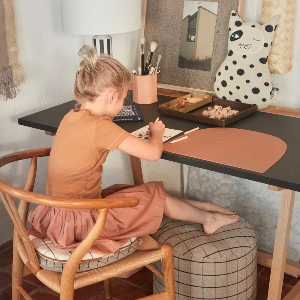 Béžový sedací vak Grid – OYOY Living Design